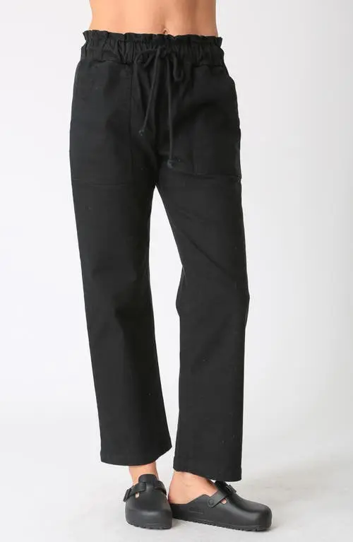 Electric & Rose Easy Stretch Cotton Drawstring Pants - Onyx