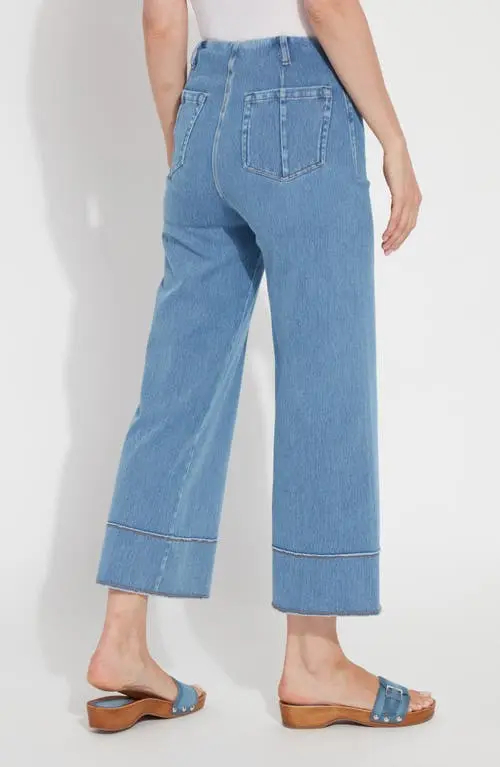 Lyssé Margo High-waist Cropped Jeans - Bleached Blue