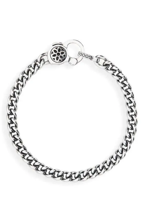 Good Art Hlywd Rosette Curb Chain Bracelet - Sterling Silver