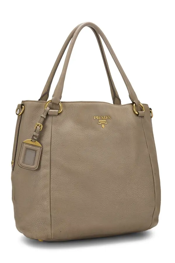 Prada Vitello Daino Convertible Tote