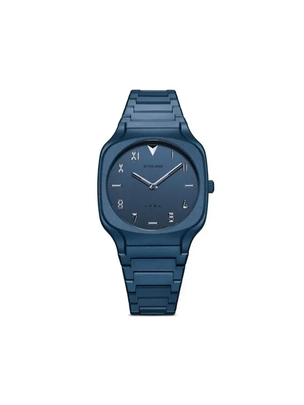 D1 MILANO 37mm Square Bracelet Watch - Blue