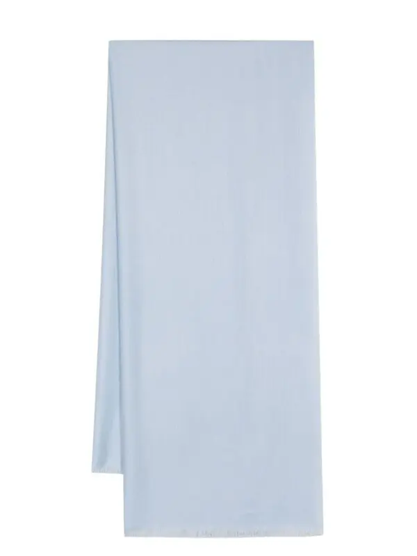 N.peal Frayed Pashmina Shawl - Blue