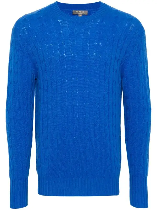 N.peal Thames Organic-cashmere Jumper - Blue