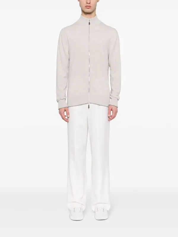 N.peal Knightsbridge Zip-up Cardigan - Neutrals