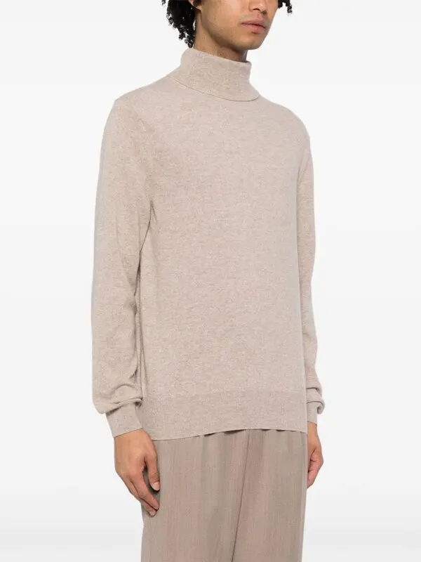 N.peal Trafalgar Roll-neck Jumper - Brown