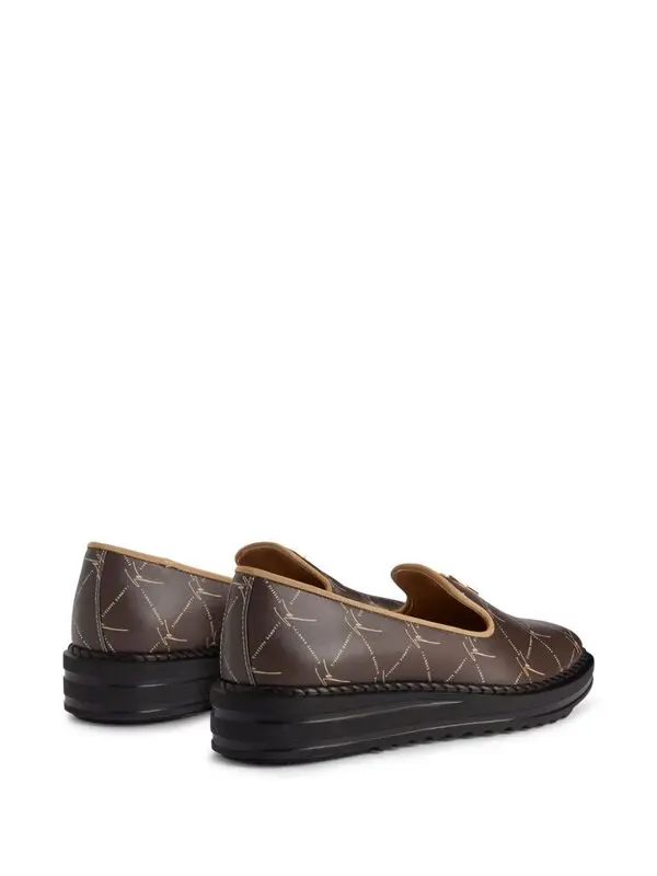 GIUSEPPE ZANOTTI Tim Logo-lettering Loafers