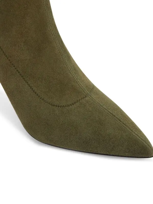 GIUSEPPE ZANOTTI Mirea 90mm Ankle Boots - Green