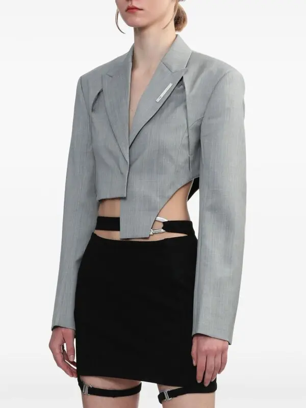 HELIOT EMIL Asymmetric Virgin Wool Blazer