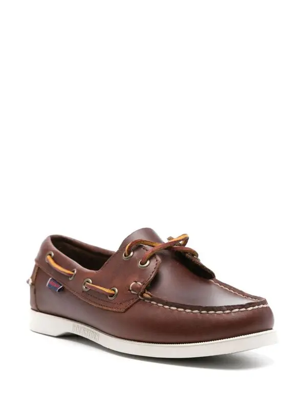 SEBAGO Portland Mocassins In Calf Leather - Brown