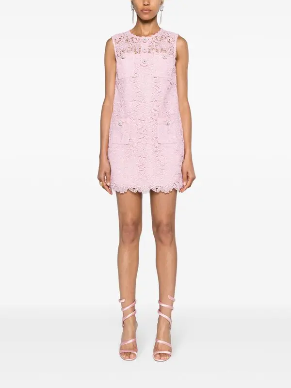 SELF-PORTRAIT A-line Lace Mini Dress