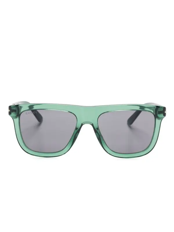 Gucci Square Frame Sunglasses - Green