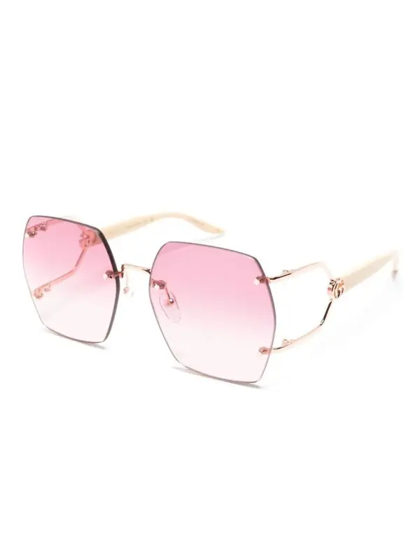 Gucci Double G Geometric Sunglasses