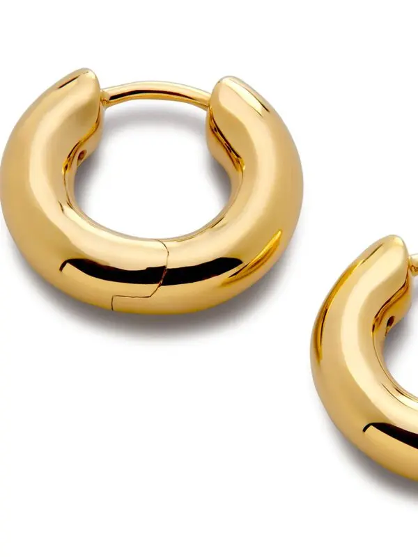 Monica Vinader Essential Huggie Earrings - Gold