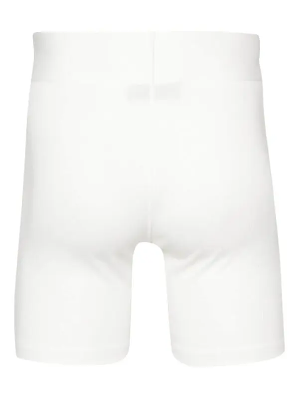 LUDOVIC DE SAINT SERNIN Logo-embroidered Cyclist Shorts - White