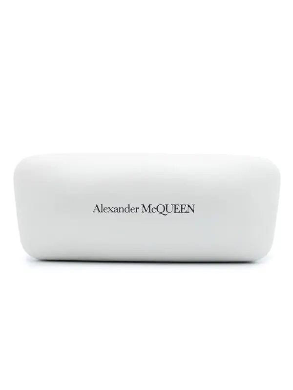 Alexander McQueen Skull Stud Shield Sunglasses - Black