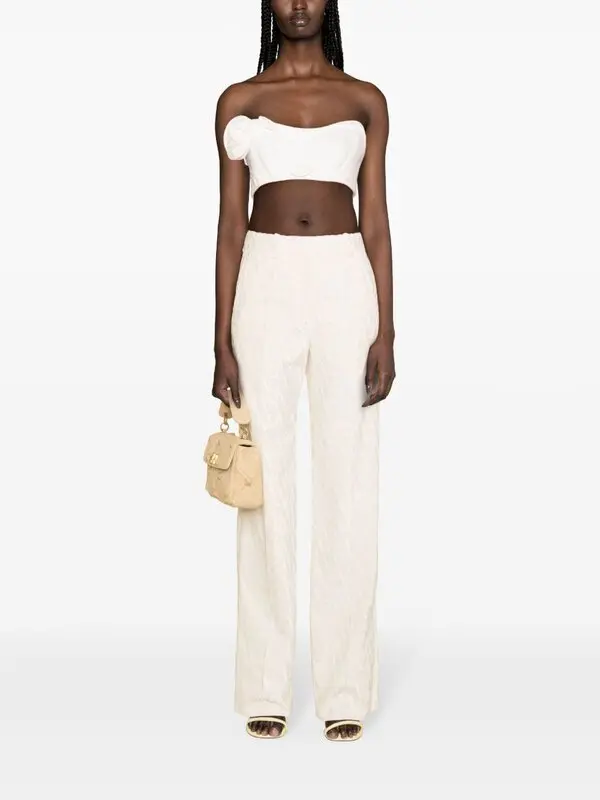 Valentino Garavani Toile Iconographe Flocked Tailored Trousers