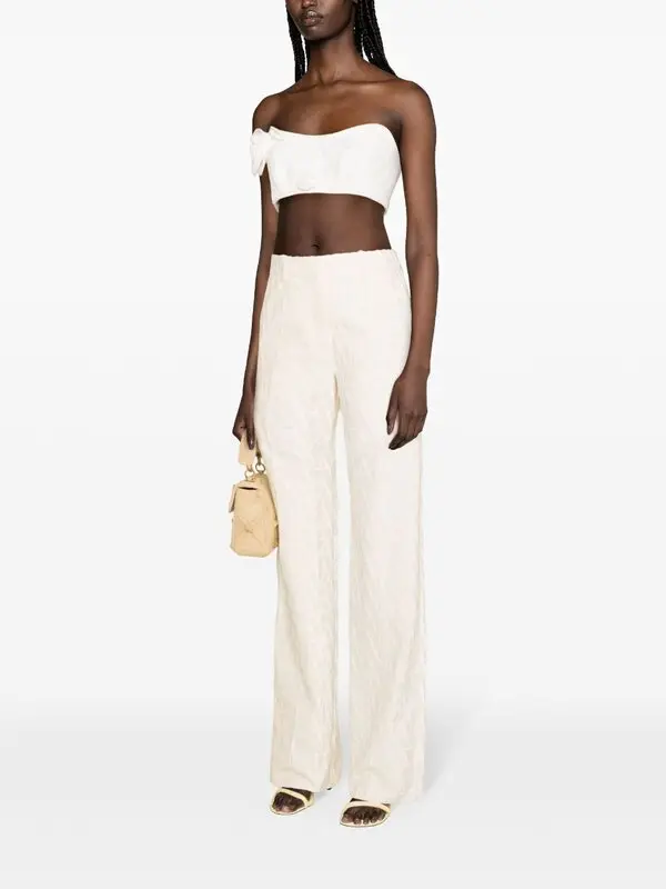 Valentino Garavani Toile Iconographe Flocked Tailored Trousers