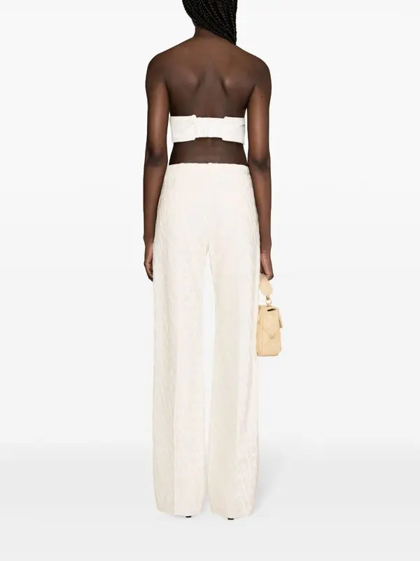 Valentino Garavani Toile Iconographe Flocked Tailored Trousers