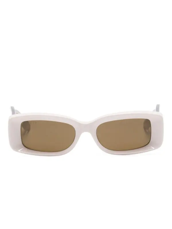 Gucci Logo-engraved Sunglasses - Neutrals
