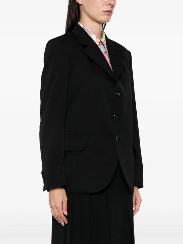 Comme Des Garçons Single-breasted Wool Blazer