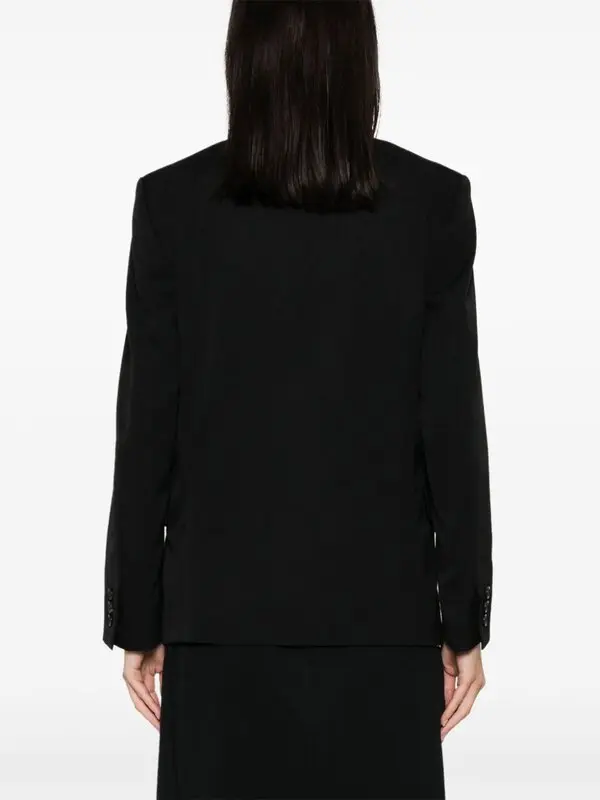Comme Des Garçons Single-breasted Wool Blazer