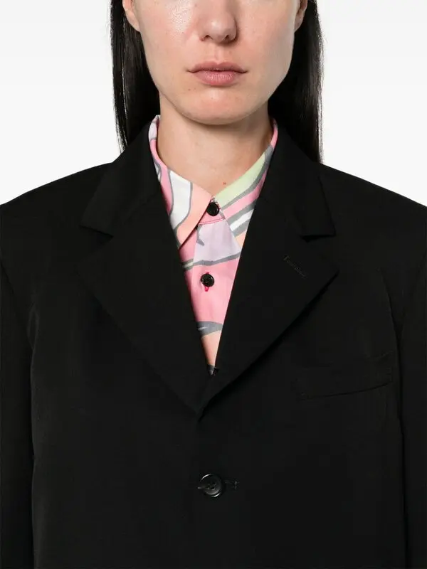 Comme Des Garçons Single-breasted Wool Blazer