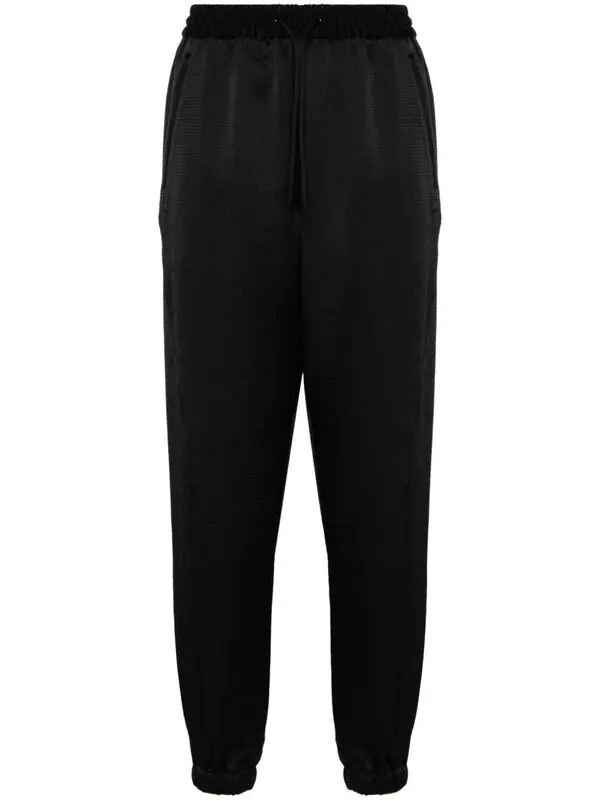 Y3 Logo-print Seersucker Track Pants