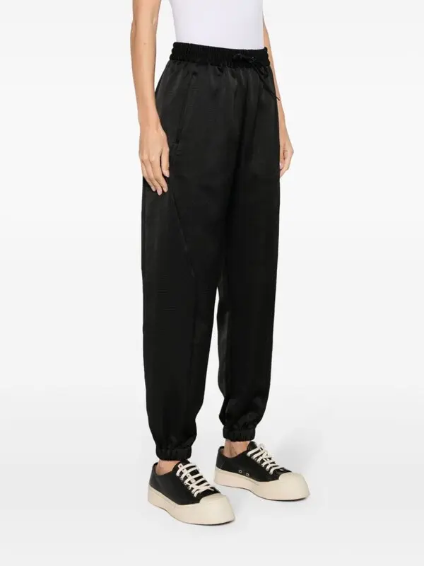 Y3 Logo-print Seersucker Track Pants