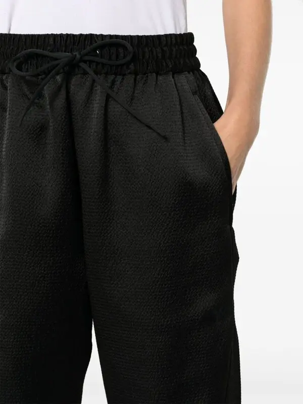 Y3 Logo-print Seersucker Track Pants