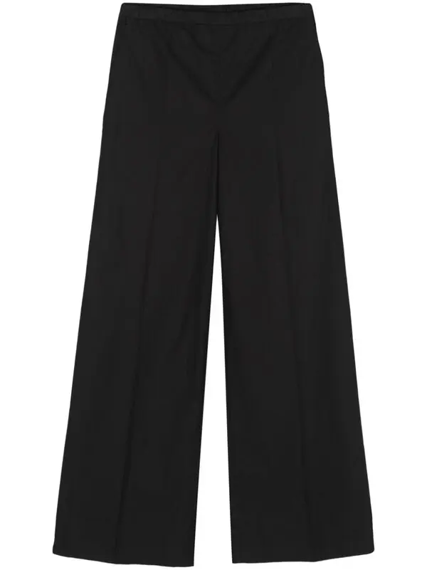 Moncler Elasticated-waist Wide-leg Trousers - Black