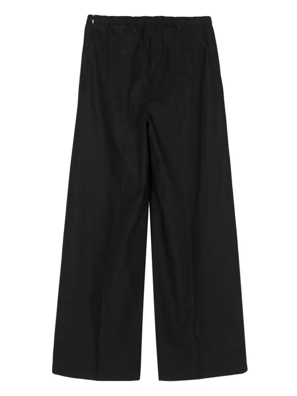 Moncler Elasticated-waist Wide-leg Trousers - Black