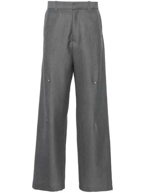 HELIOT EMIL Radial Tailored Trousers - Grey