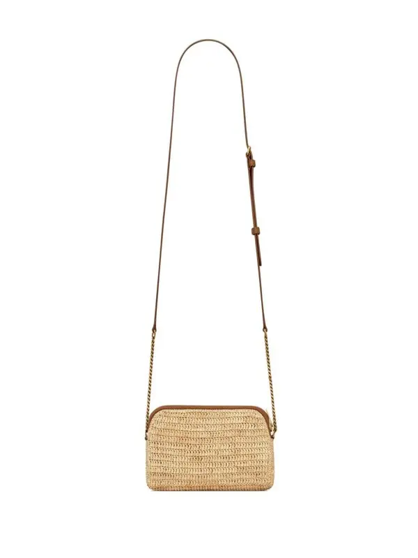 Saint Laurent Gaby Raffia Crossbody Bag