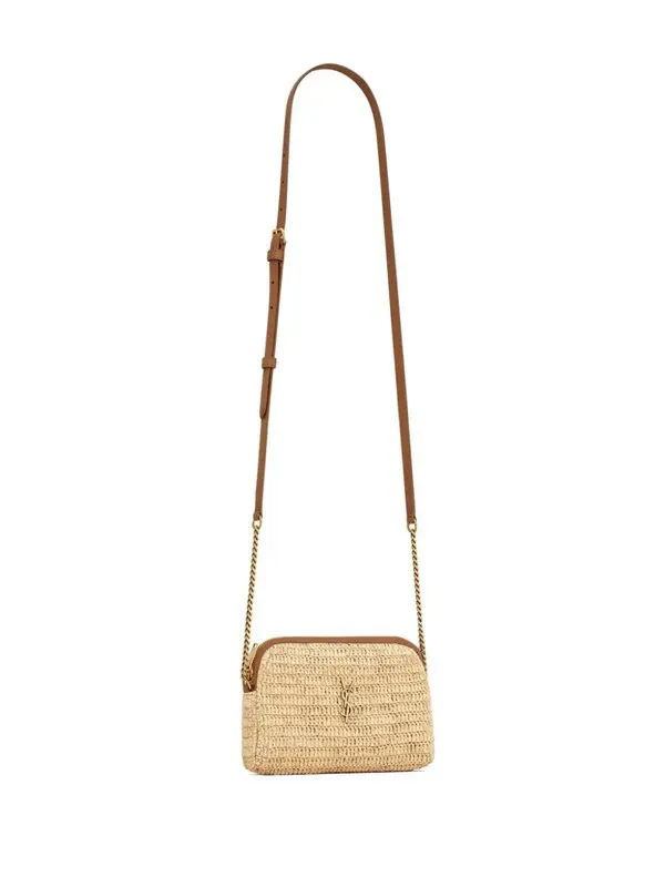 Saint Laurent Gaby Raffia Crossbody Bag