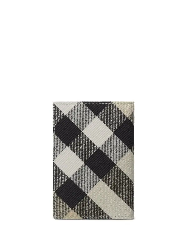 Burberry Check Folding Card Case