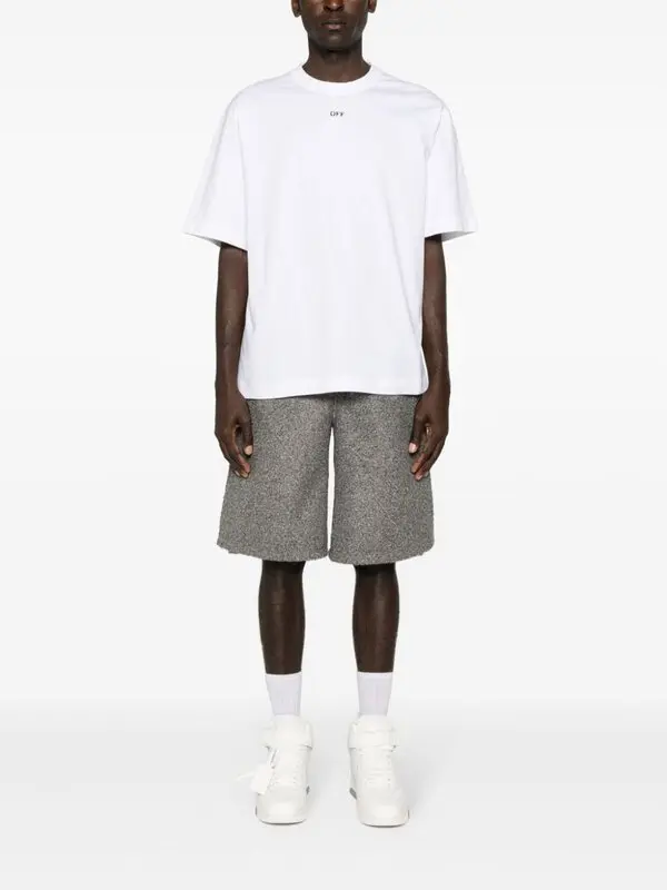 Off-White Logo-print Cotton T-shirt - White