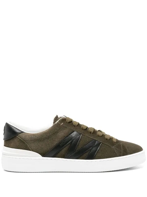 Moncler Monaco Suede Sneakers