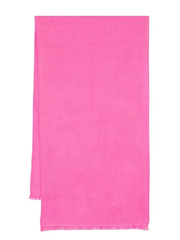 N.peal Frayed Cashmere Shawl - Pink