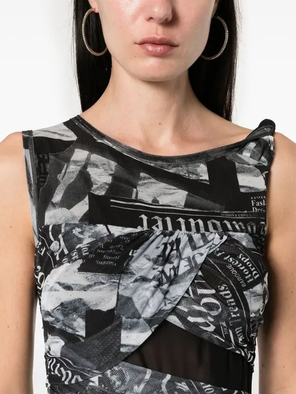 Versace Asymmetric Draped Mini Dress In Black - 31% Off | Editorialist