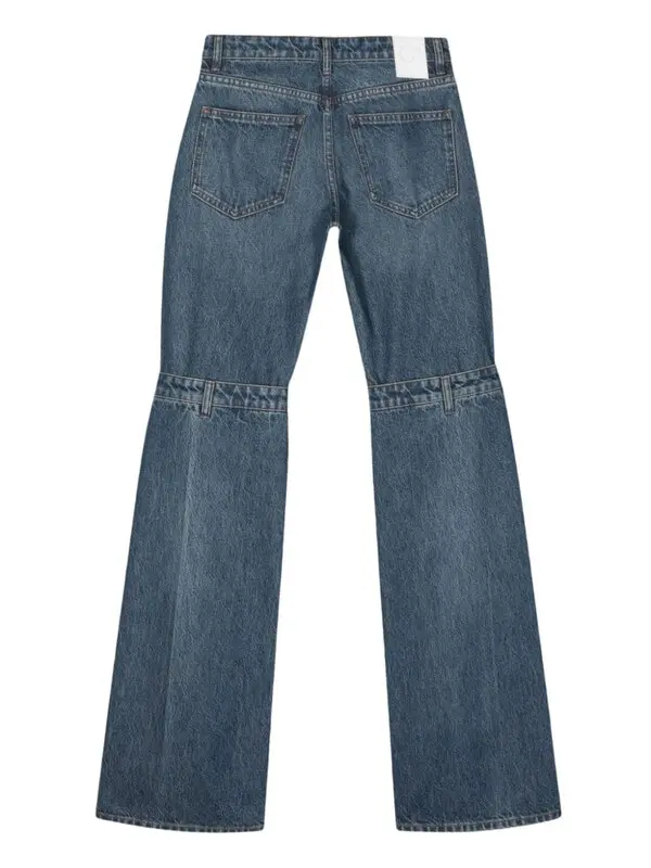 Coperni Layered Cotton Denim Jeans