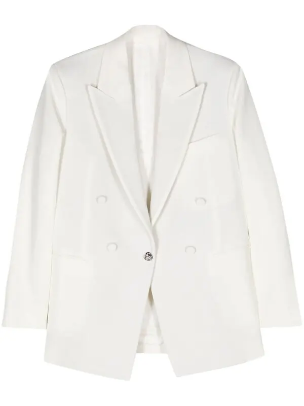 LANVIN Rose-button Single-breasted Blazer