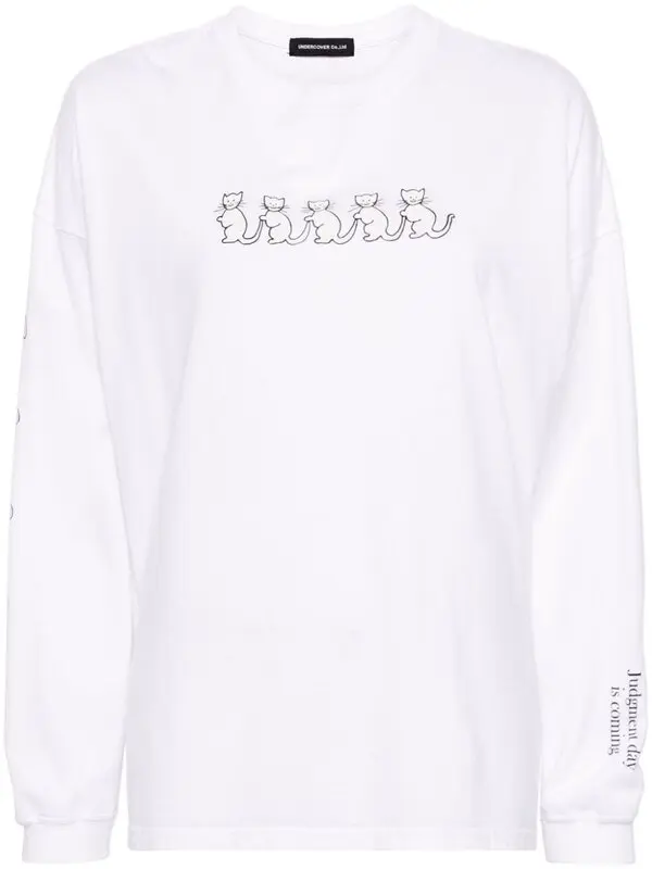 Undercover Graphic-print Cotton T-shirt - White