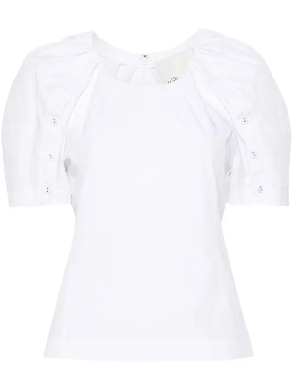 3.1 Phillip Lim Bloom Pleated Blouse - White
