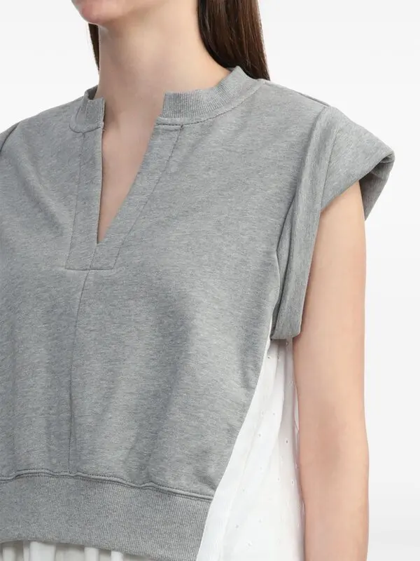 3.1 Phillip Lim Layered Jersey-panel Midi Dress - White