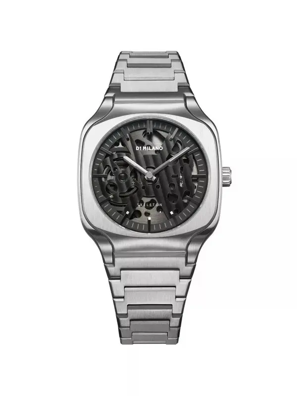 D1 MILANO 37mm Square Bracelet Watch - Black