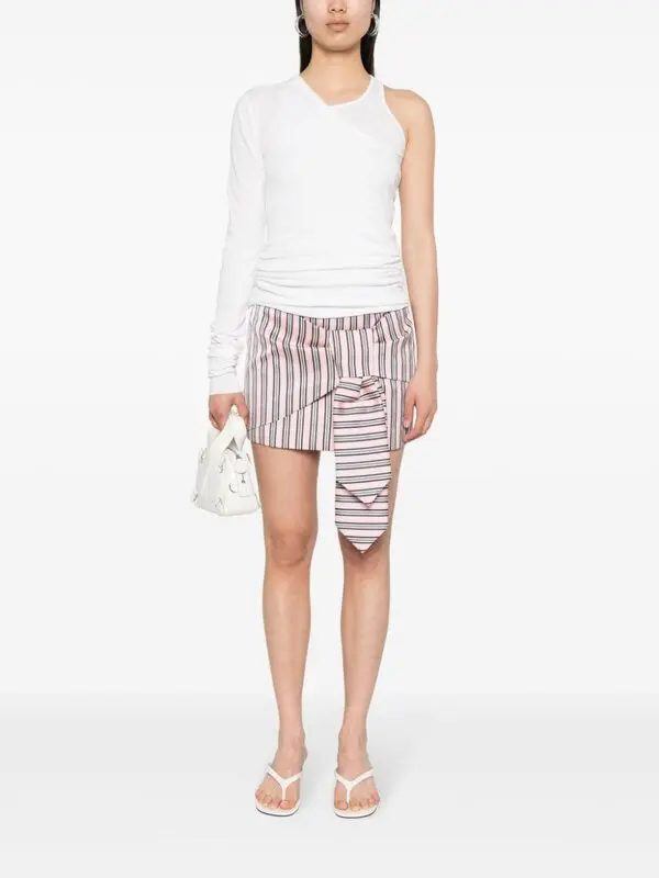 Dsquared2 Tie-knot Striped Mini Skirt