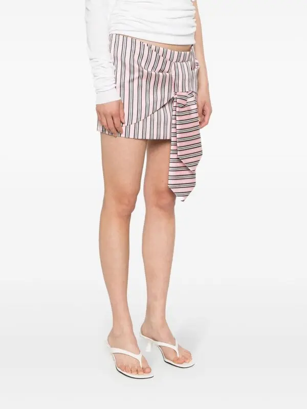 Dsquared2 Tie-knot Striped Mini Skirt
