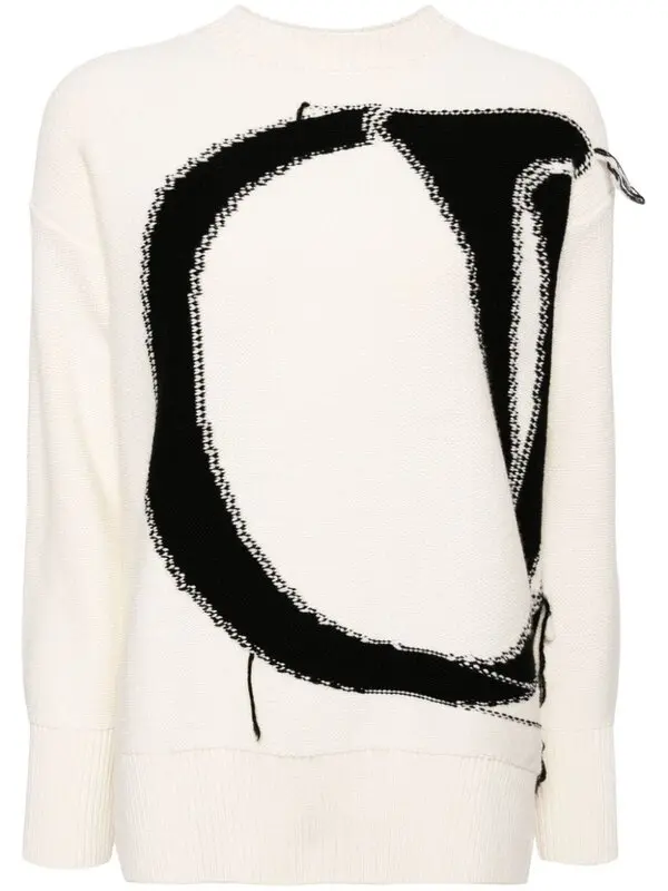 Off-White Maxi Logo Jumper - White