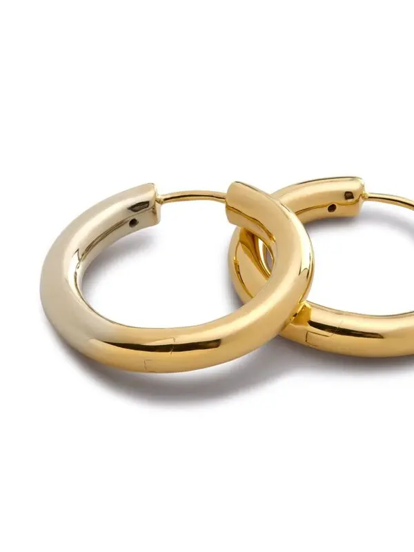 Monica Vinader Essential Medium Hoop Earrings - Gold