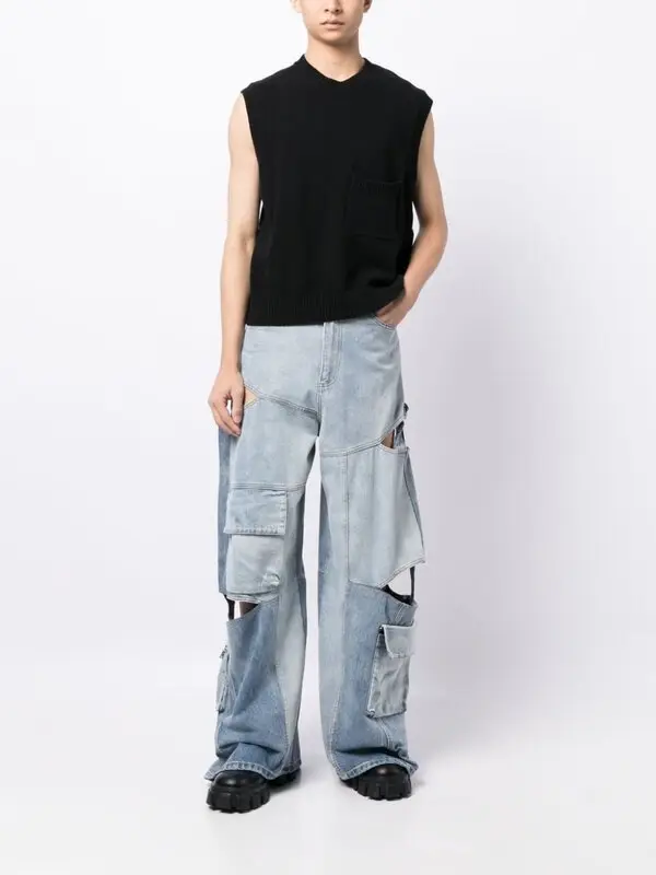 Natasha Zinko Cut-out Cargo Jeans